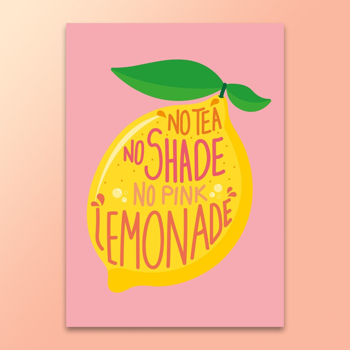 Rupaul Drag Race No Tea No Shade No Pink Lemonade Poster - Etsy