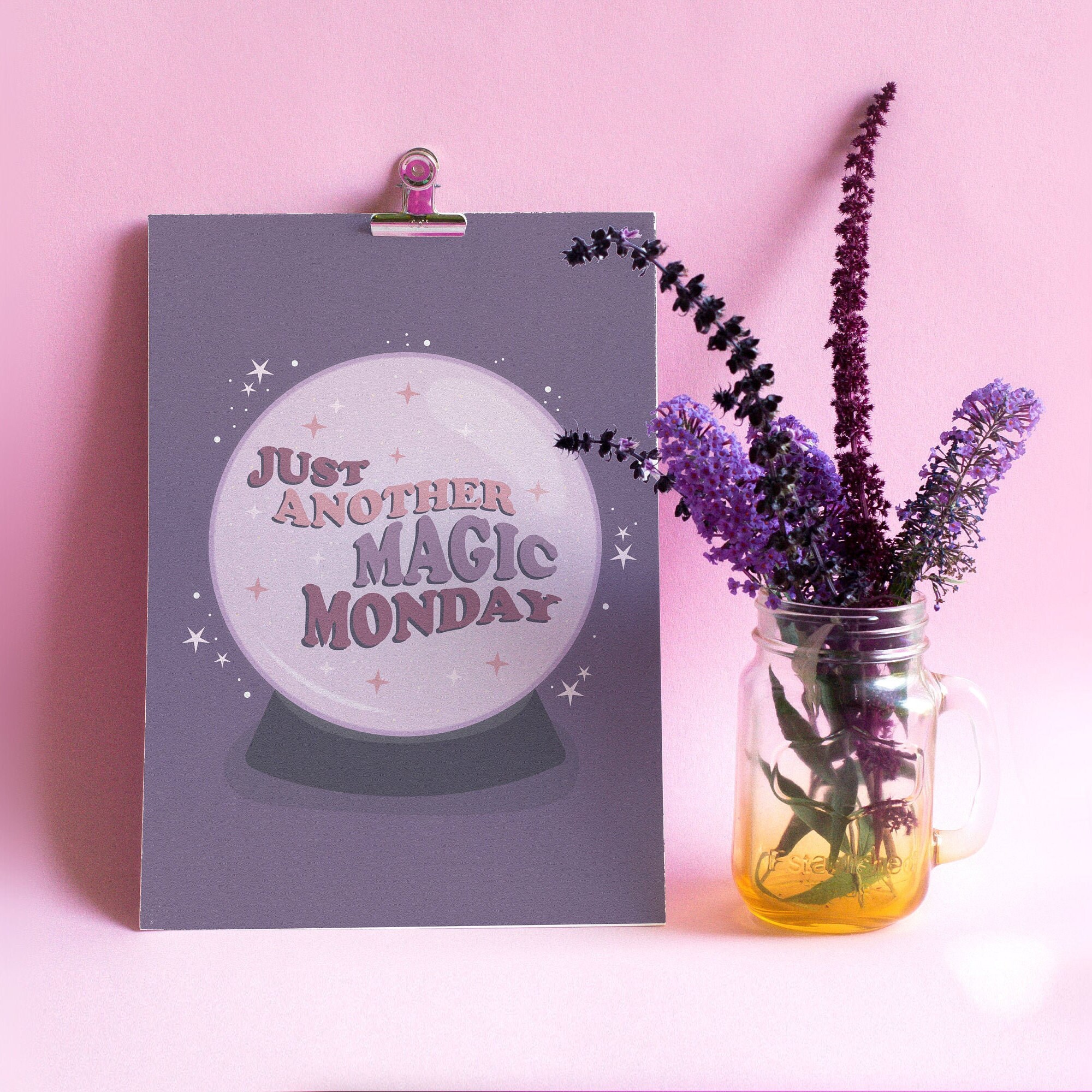 Just Another Magic Monday Magic Poster A4 Digital Print Crystal Ball ...
