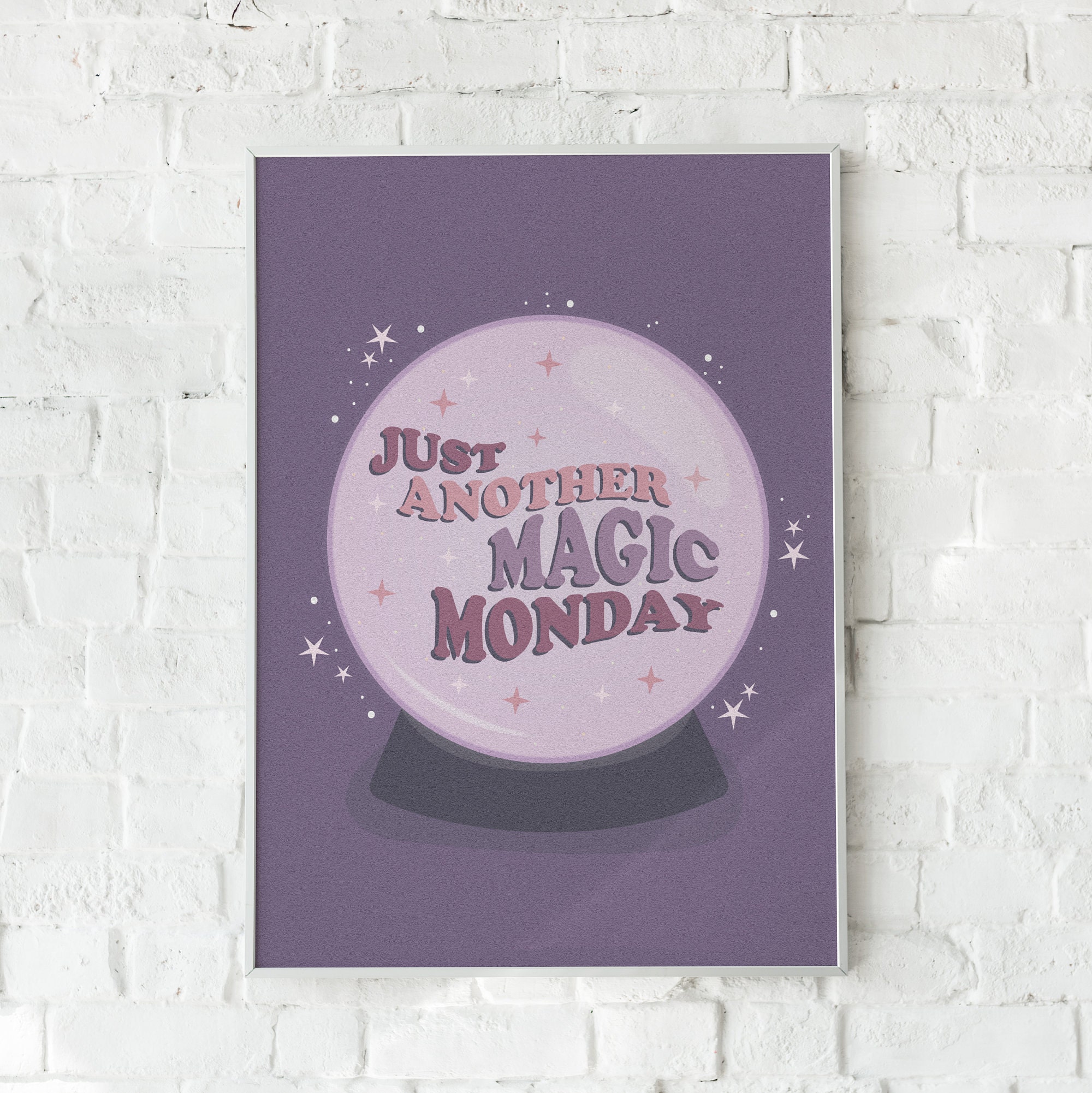 Just Another Magic Monday Magic Poster A4 Digital Print Crystal Ball ...