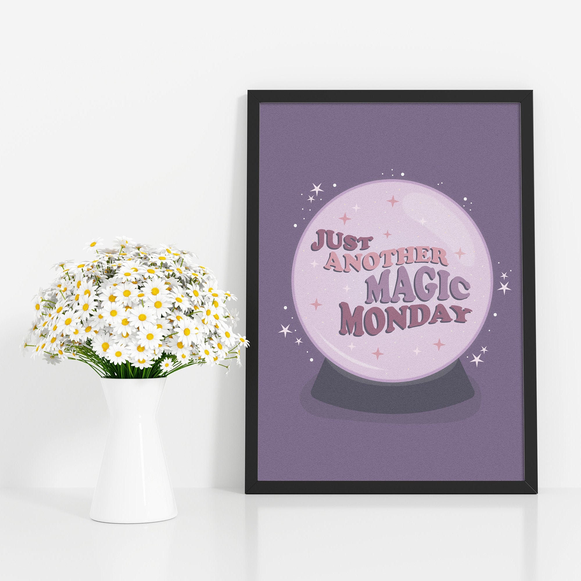 Just Another Magic Monday Magic Poster A4 Digital Print Crystal Ball ...