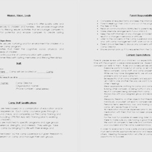 Editable Summer Camp Parent Handbook Template - Etsy