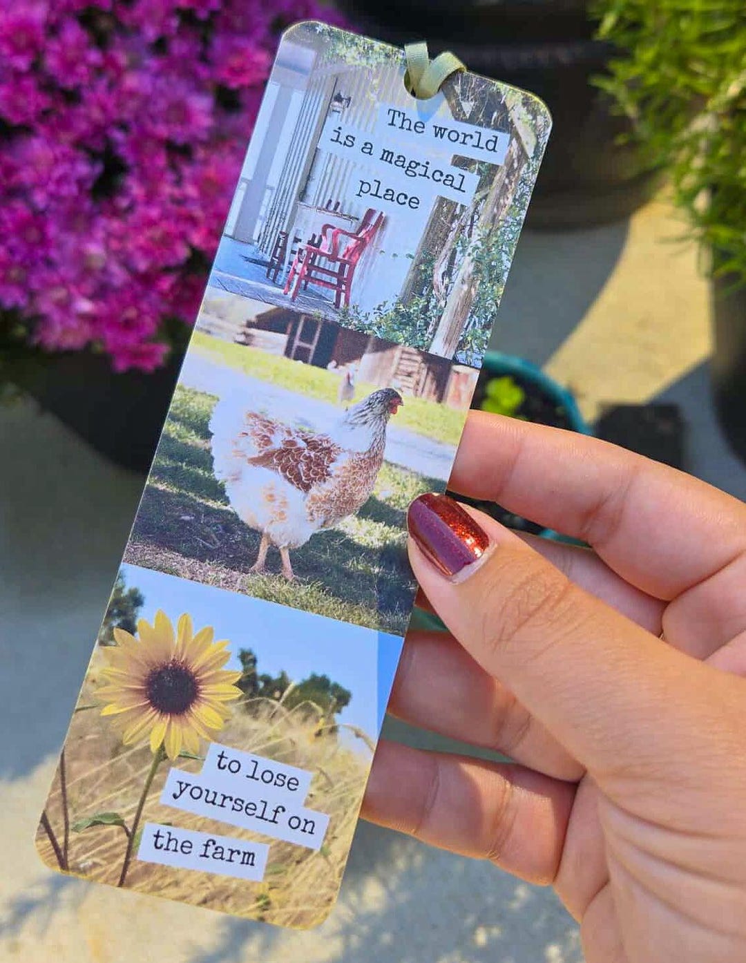 Double Sided Bookmark: Farm Themed "the World is a Magical Place to ...
