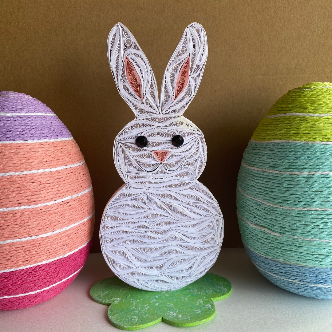 Quilled Easter Bunny - Etsy