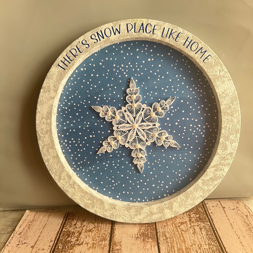 Snowflake Quilled Sign - Etsy