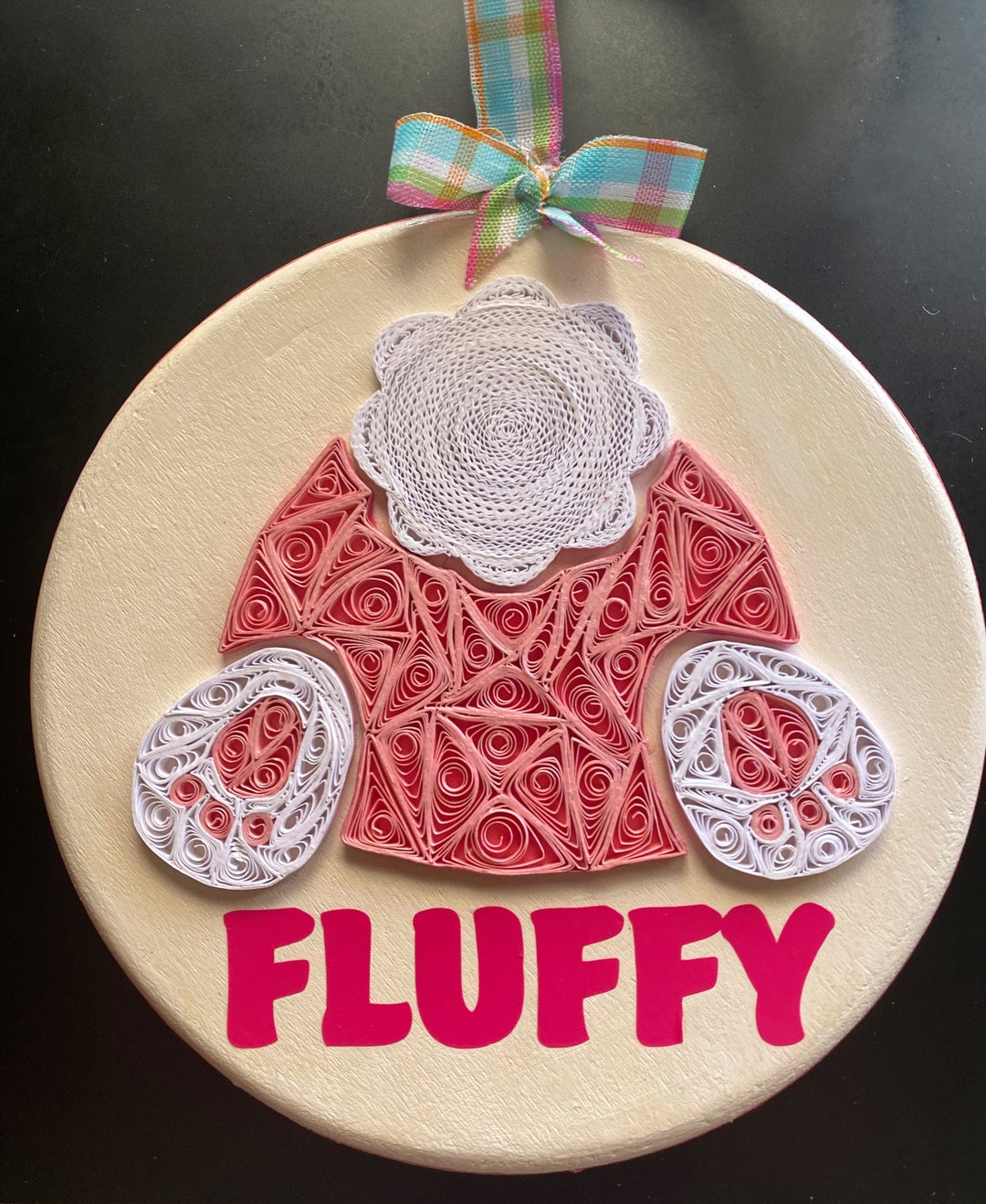 Easter Bunny fluffy Sign - Etsy