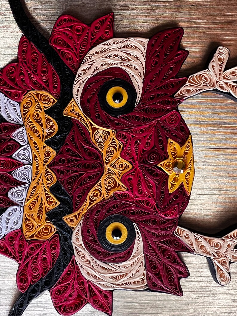Chinese Dragon Quilled Wall Sign - Etsy