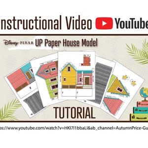 Movie UP Printable Balloon House DIY Craft With Youtube Tutorial Video ...