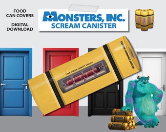 Scream Canister 20oz Skinny Tumbler Design Wrap, Straight Tumbler ...