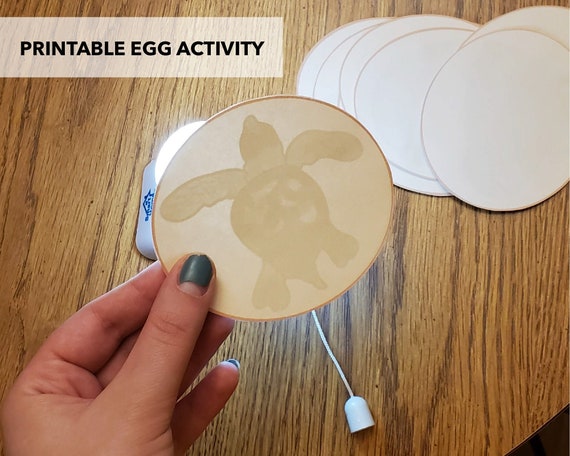 DIY Kids Printable Egg Reveal Guessing Card Game Games & Puzzles Toys ...