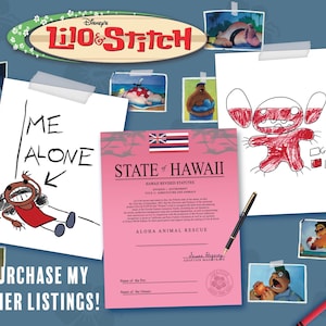 Blue Alien and Pink Alien Certificate of Adoption - Digital Download - Etsy