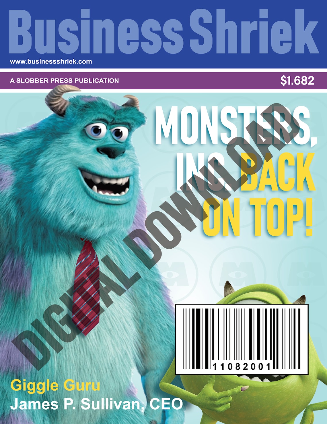 Monster's Inc. Magazine Cover Digital Download - Etsy