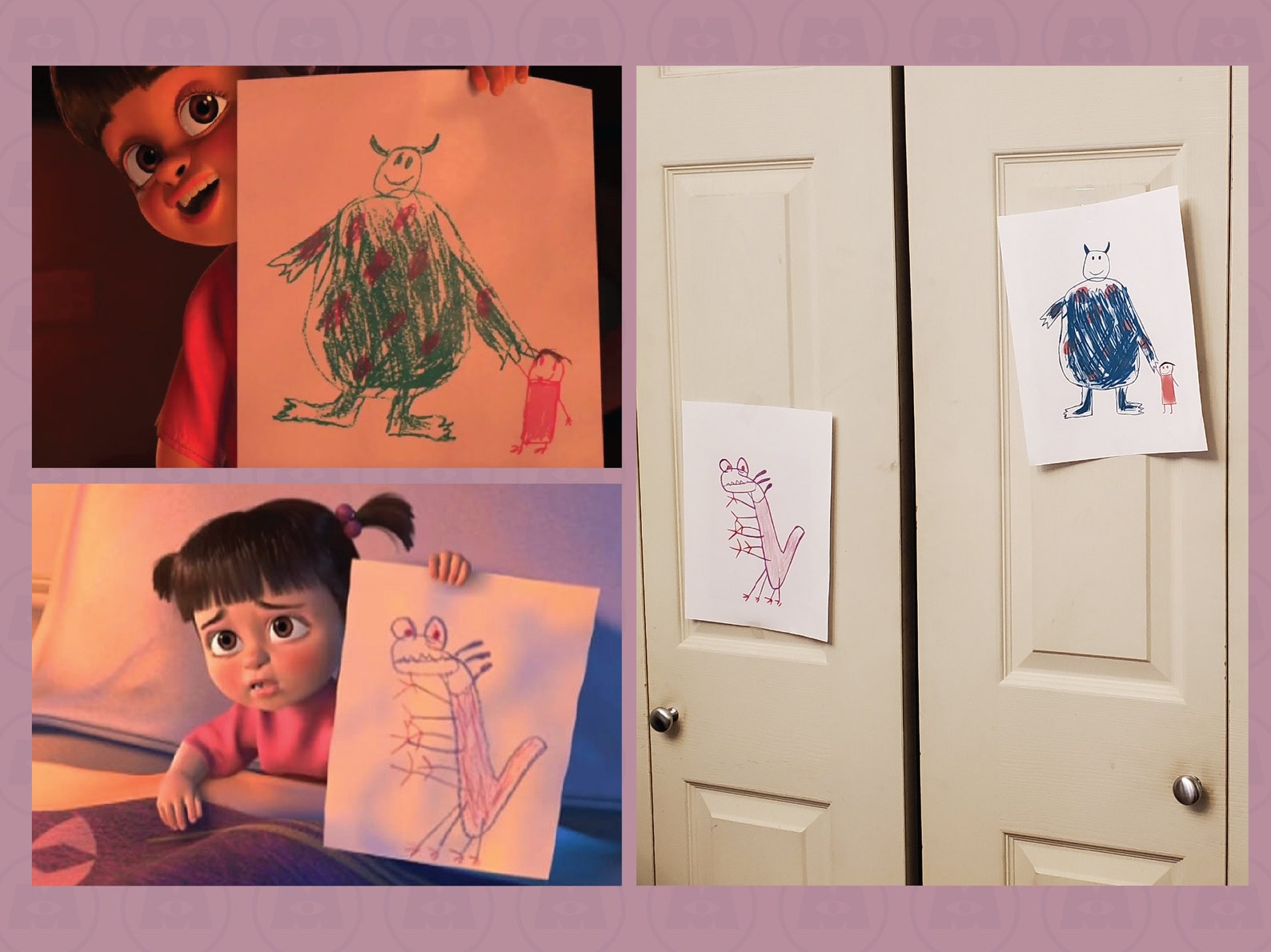 Monsters, Boo Drawings of Sully Mike & Randall - Print From Home ...