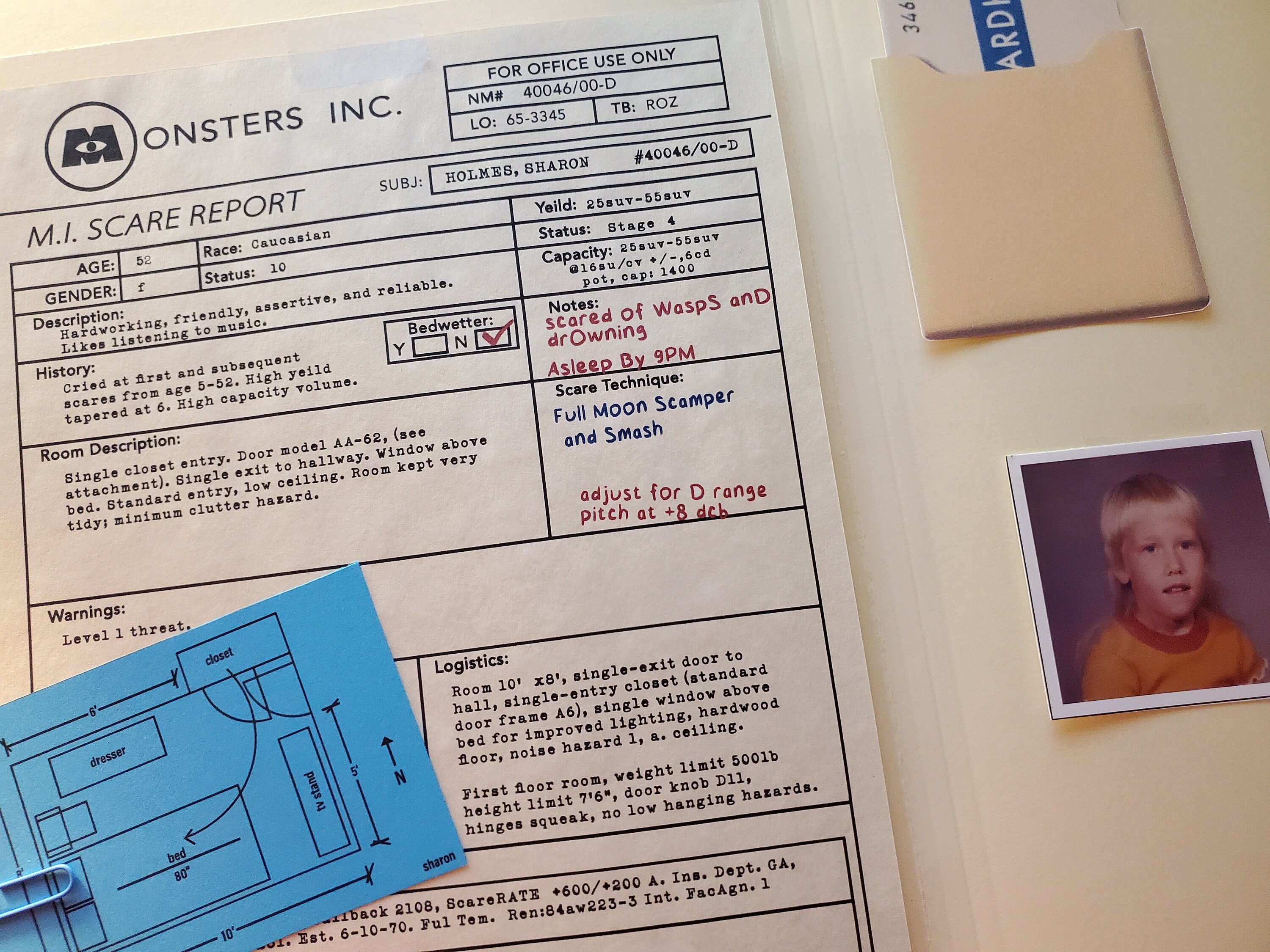 Child Scare Report Customizable Monster Movie Prop - Digital Download ...