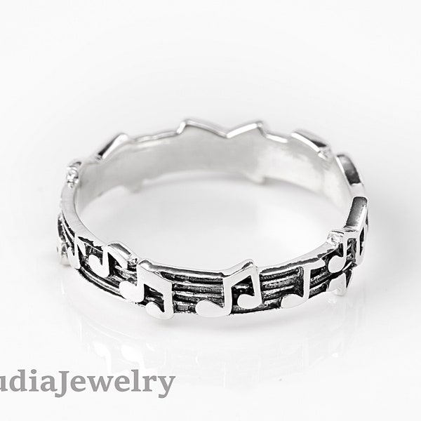 Music Note Ring - Etsy