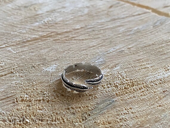 Feather toe Ring 925 Sterling Silver Toe Ring Women | Etsy