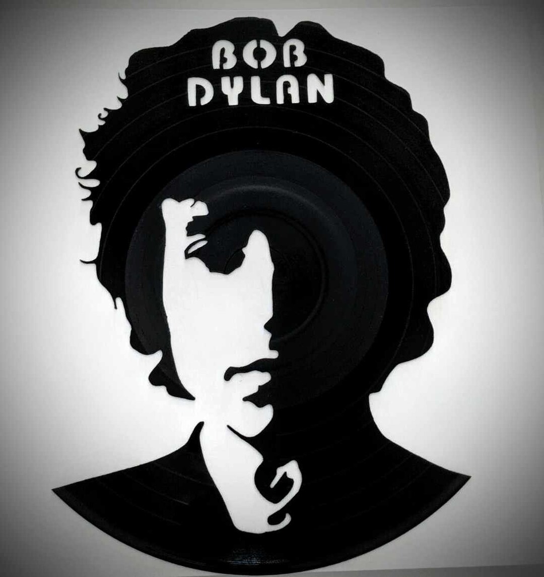Bob Dylan Art Vinyl Record Music Gift Decor Handmade - Etsy