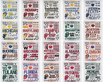 Custom College Commitment Choker W/freshwater Pearls Gift - Etsy