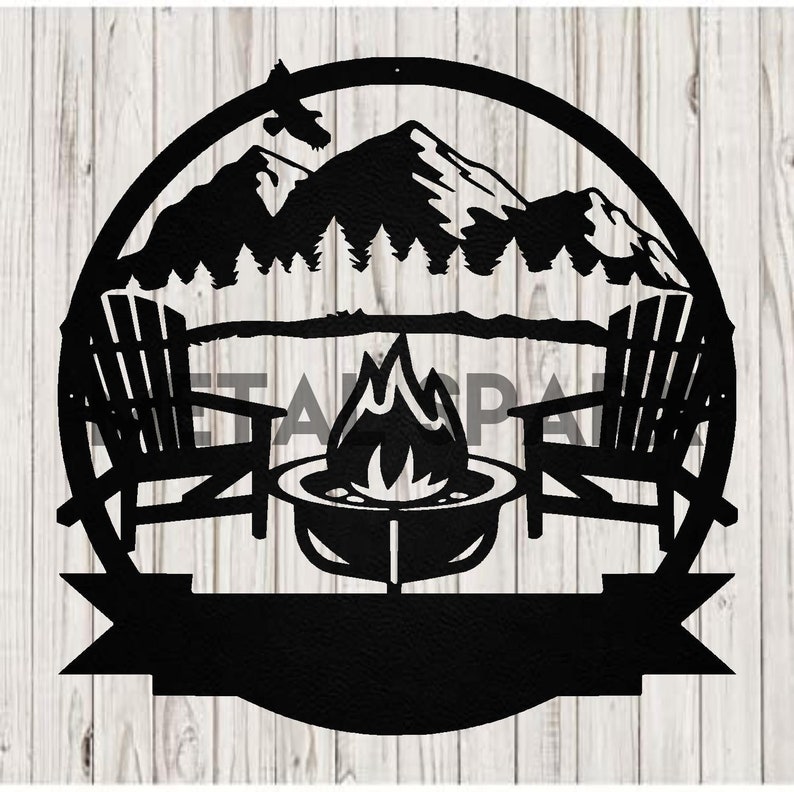 Campfire Monogram - Etsy