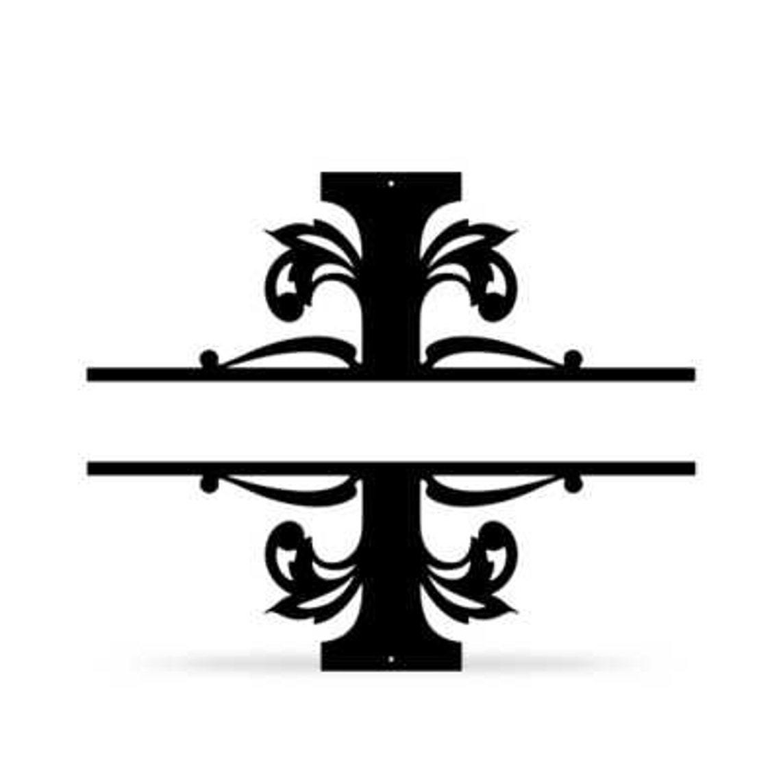 Split Letter Name Monogram | Etsy