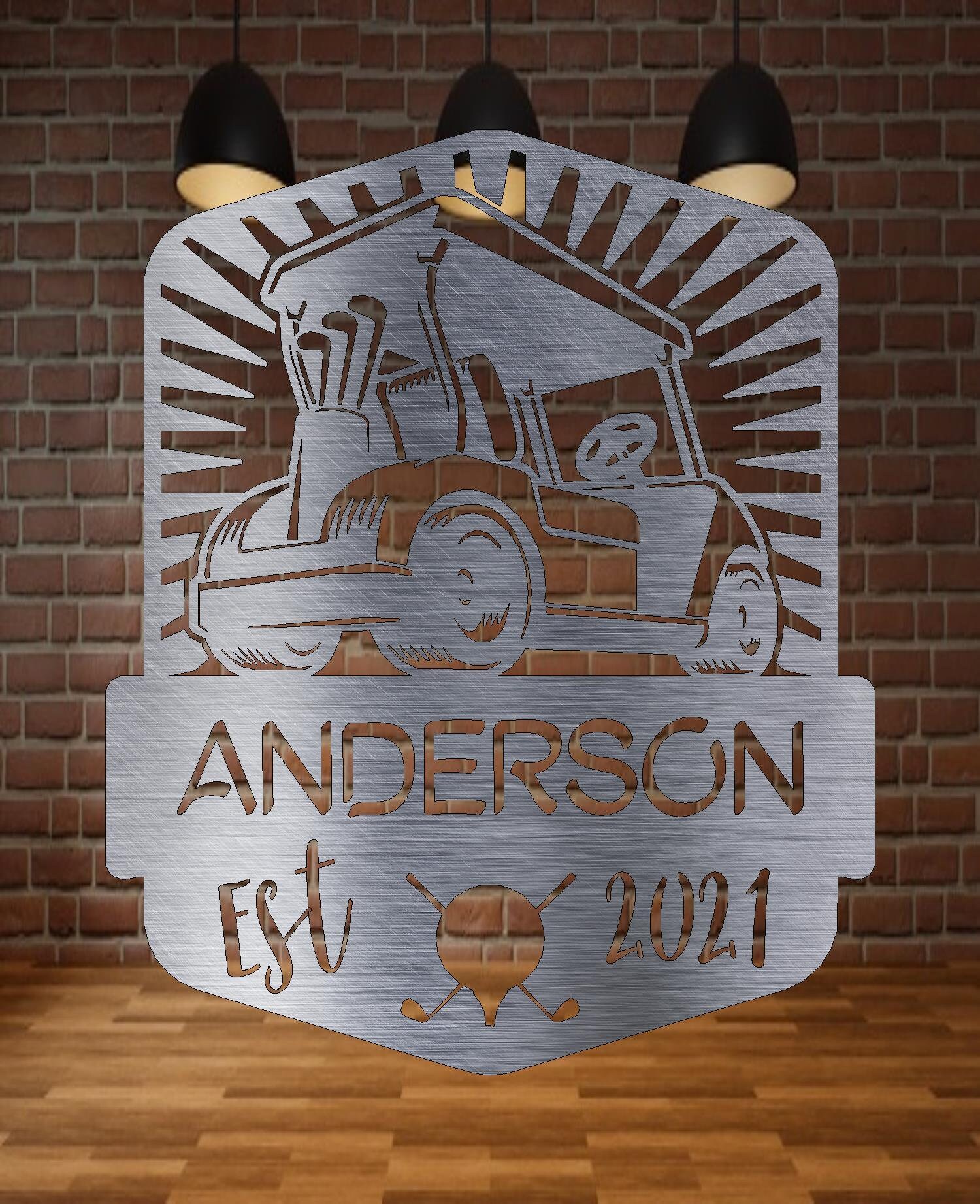 Golf Cart Monogram - Etsy