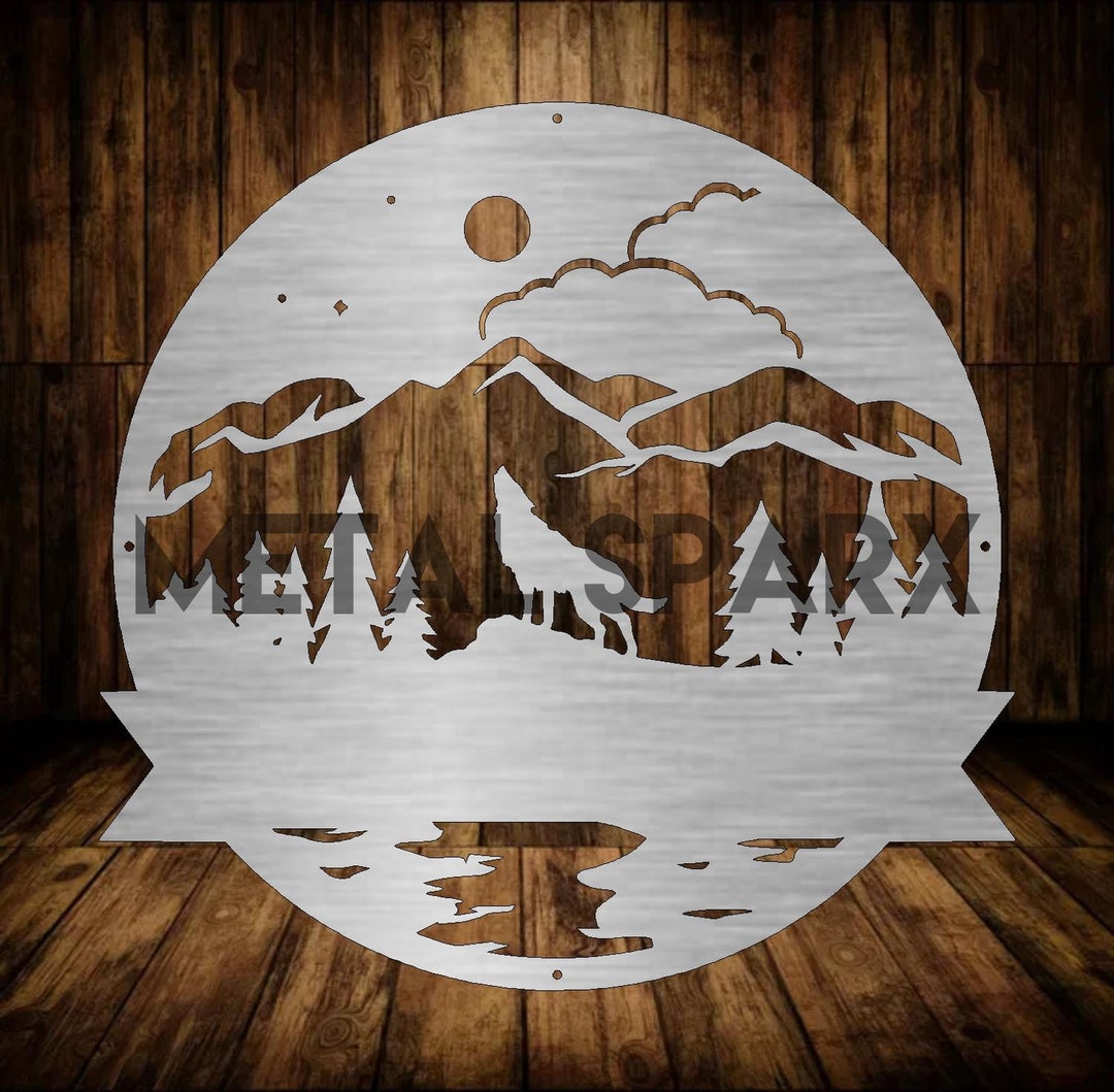 Howling Coyote Monogram - Etsy