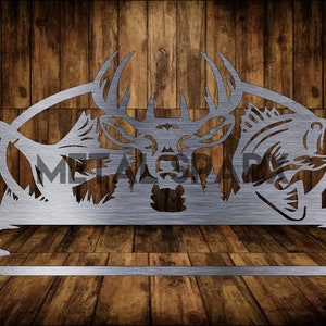 Duck - Deer - Fish Monogram - Etsy