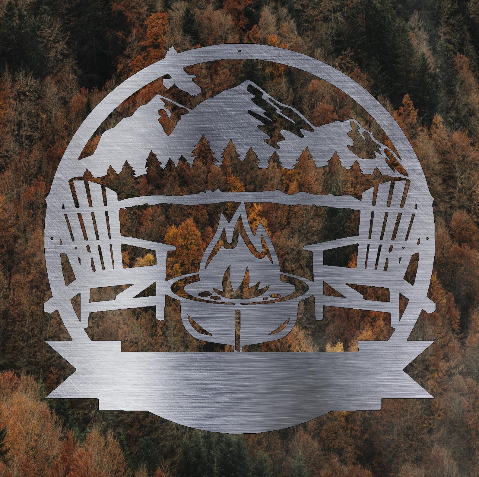 Campfire Monogram - Etsy