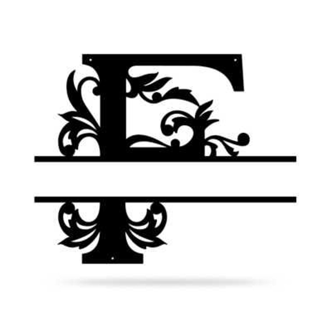 Split Letter Name Monogram | Etsy