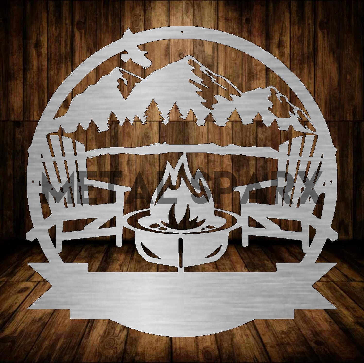 Campfire Monogram - Etsy