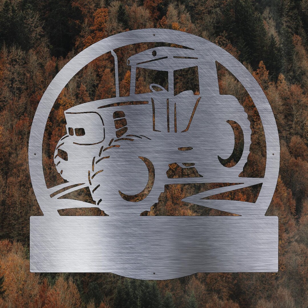 Modern Tractor Monogram - Etsy