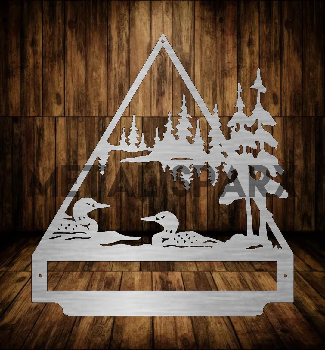 Triangle Loon Scene - Etsy