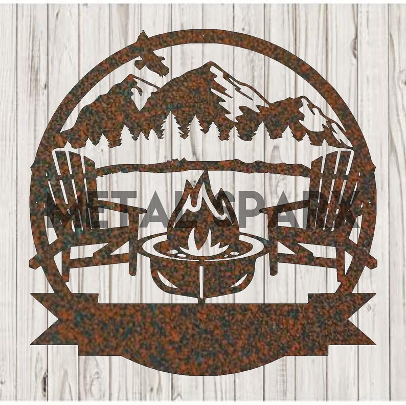 Campfire Monogram - Etsy