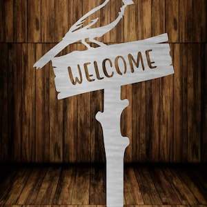 Cardinal Welcome Wooden Stake - Etsy