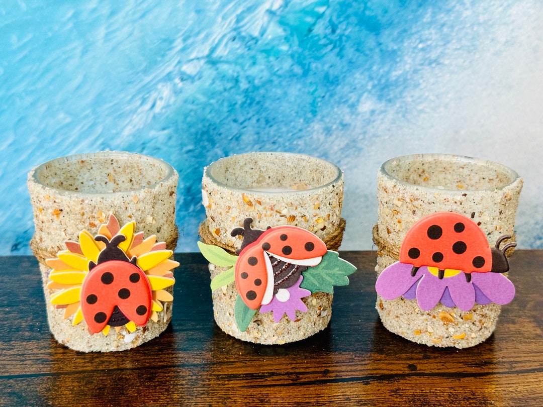 Ladybug Candle, Fun Home Decor, Shaped Candle, Beachy Gift, Ocean Decor ...