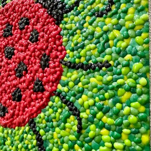 Ladybug Wall Art, Pointillism Art, Housewarming Gift, Ladybug Decor ...
