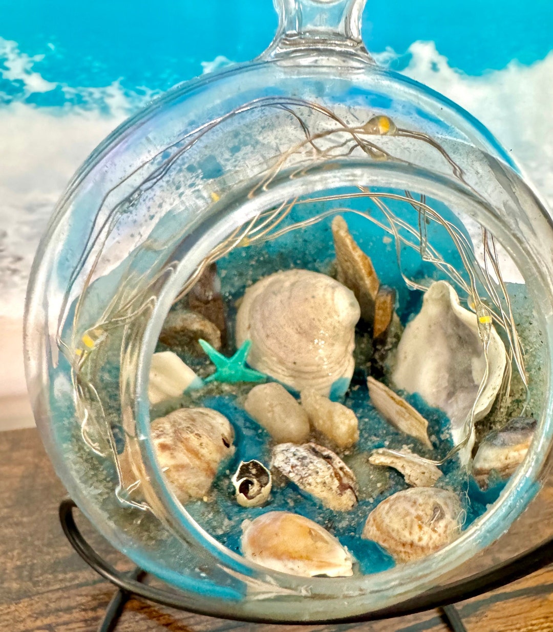 Coastal Beach Light, Connecticut Beach, Sand Art, Terrarium Mix Art ...