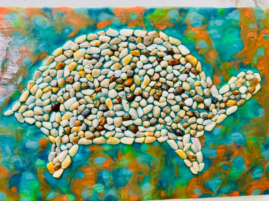 Turtle Painting, Turtle Home Decor, Beach Wall Art, Encaustic Art, Gift ...