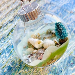 Beach Ornament, Coastal Christmas, Earth Tone Ornaments, Ocean ...