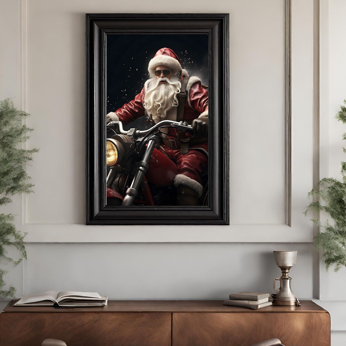 Santa Portrait to Download and Print, A Beautiful Wall Art That is ...