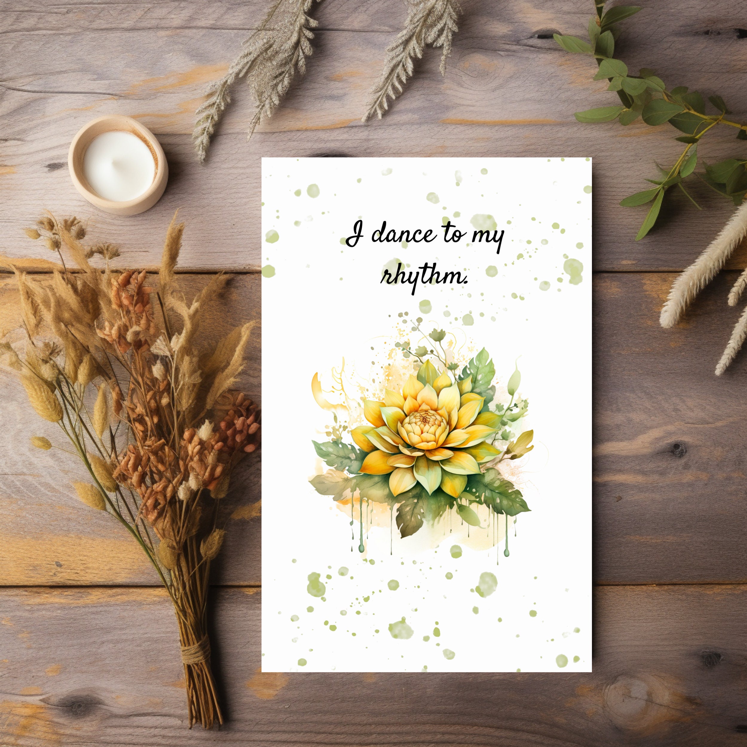 Printable Positive Affirmations, Self Care , Motivation Nature ...