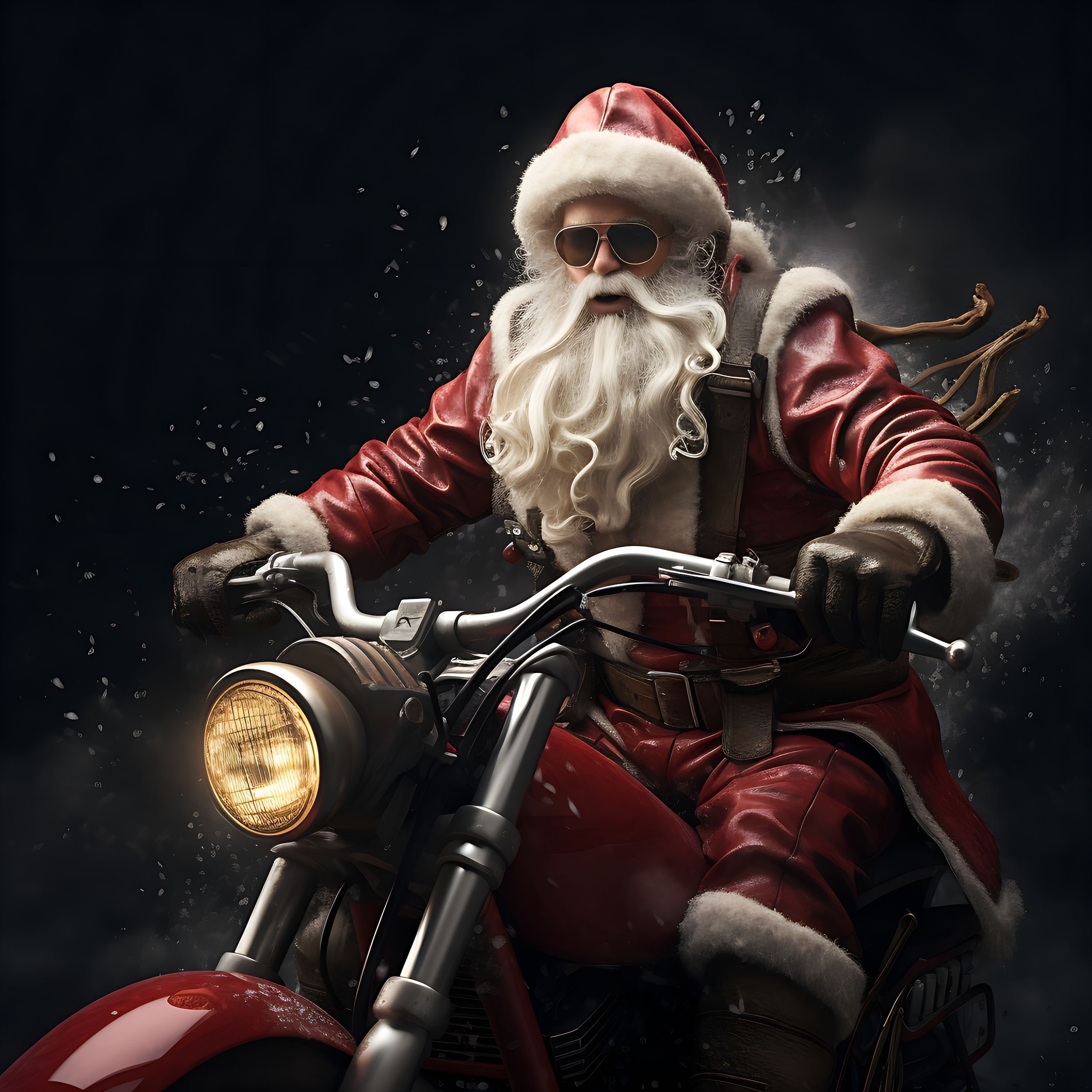 Santa Portrait to Download and Print, A Beautiful Wall Art That is ...