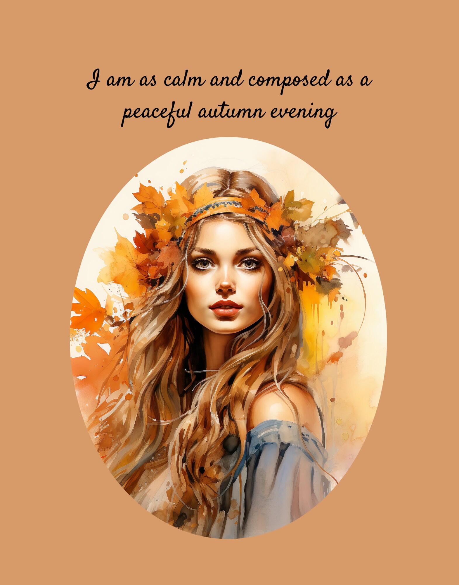 Printable Daily Affirmations for Fall Build Self Confidence - Etsy