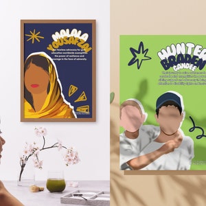 Inspirational Young Leaders Printable Poster Set, Digital Download ...