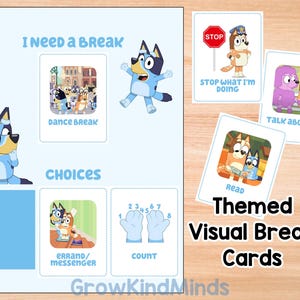 Bluey Classroom Resource Bundle Visual Aids for Emotional Regulation ...