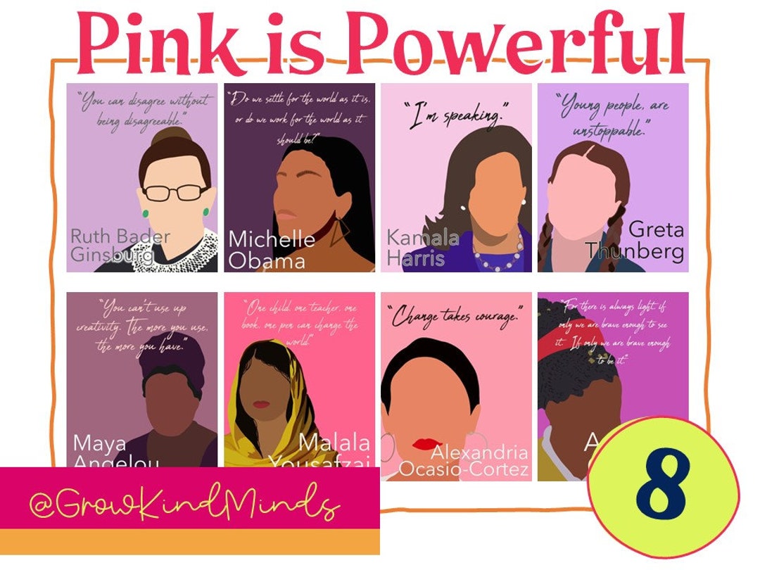 Pink is Powerful Changemaker Posters: Downloads for Classroom, Office ...