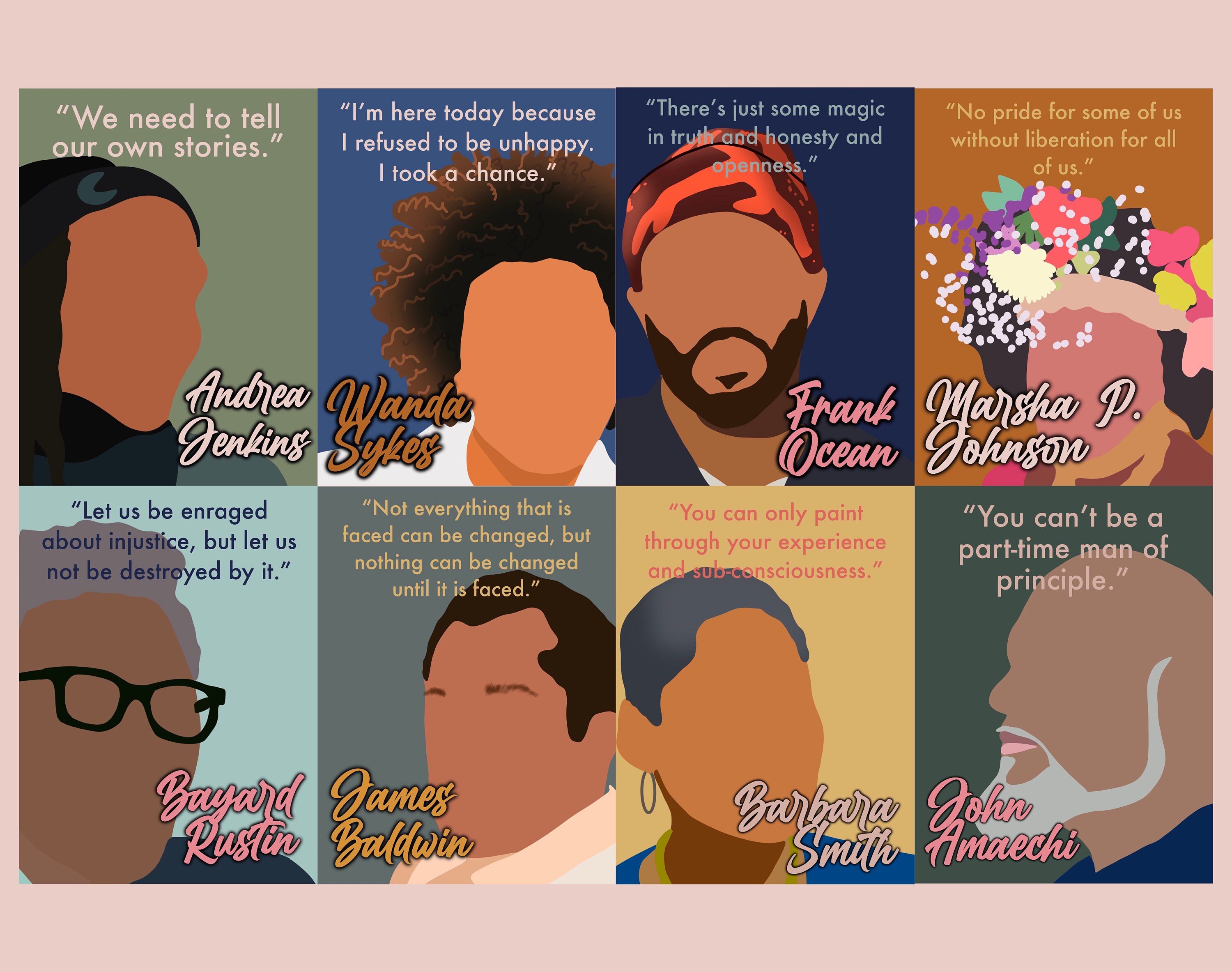 Black LGBTQ Changemaker Posters: Downloads for Classroom - Etsy