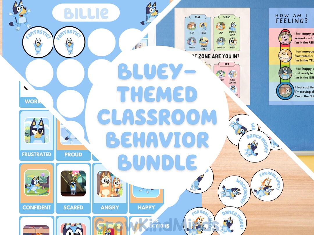 Bluey Classroom Resource Bundle | Visual Aids for Emotional Regulation ...