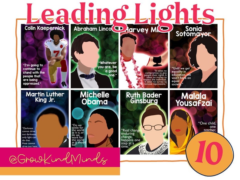 Leading Lights Changemaker Posters: Downloads for Classroom - Etsy