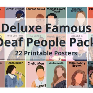 Deluxe Deaf Changemaker Posters: Downloads for Classroom, Office ...