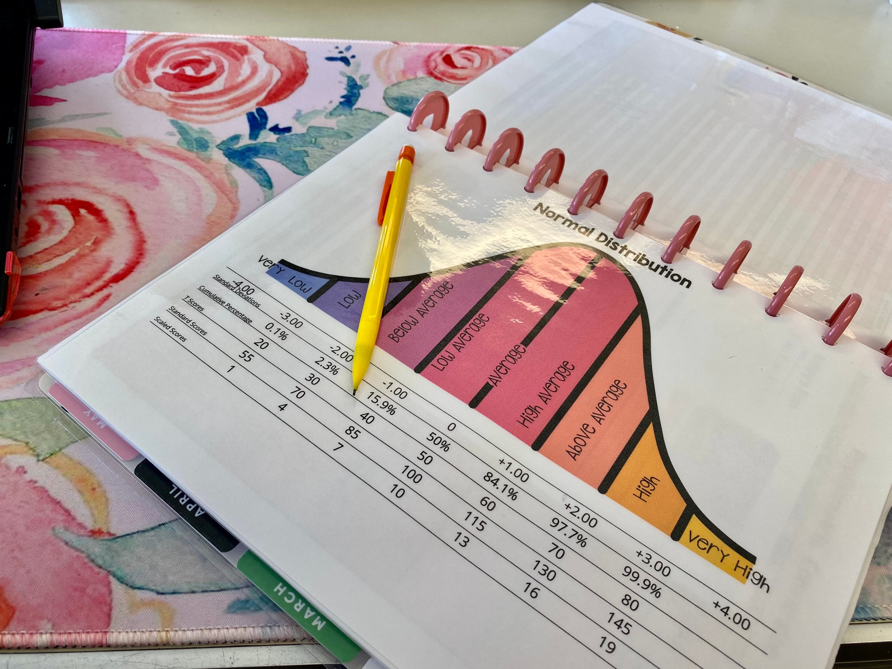 School Psychology Resource Bundle: Sunset Normal Curve - Etsy